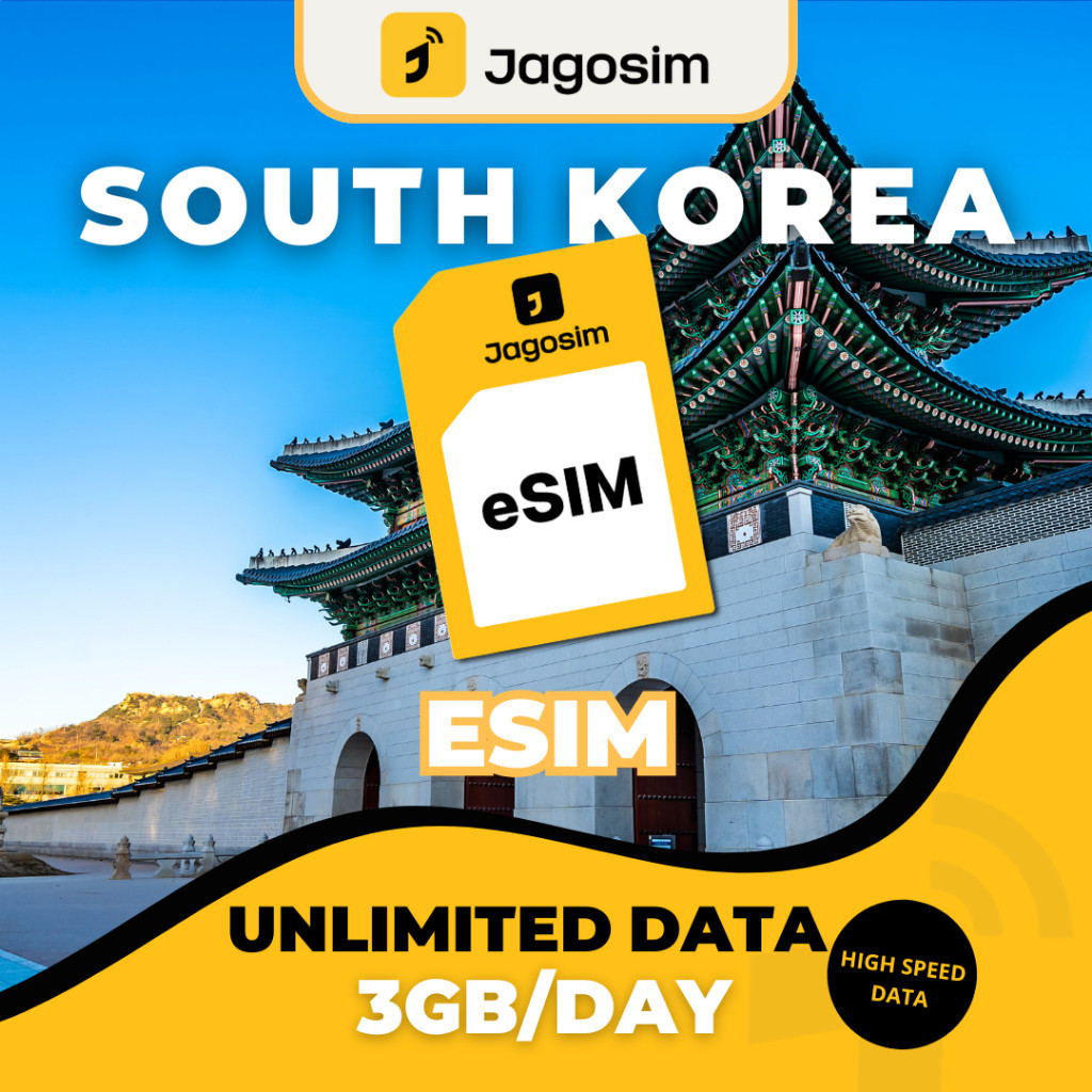 Jual eSIM Korea Unlimited | eSIM Roaming | eSIM Travel | eSIM South Korea | Jagosim eSIM ...