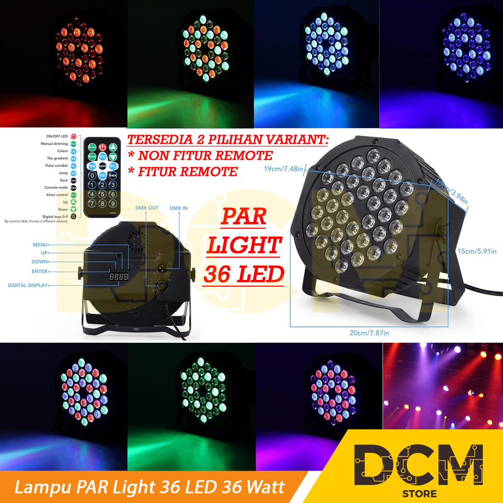 Jual Par Light 36 LED RGB Mini Flat Stage /Lampu Panggung /LED MINI PAR ...
