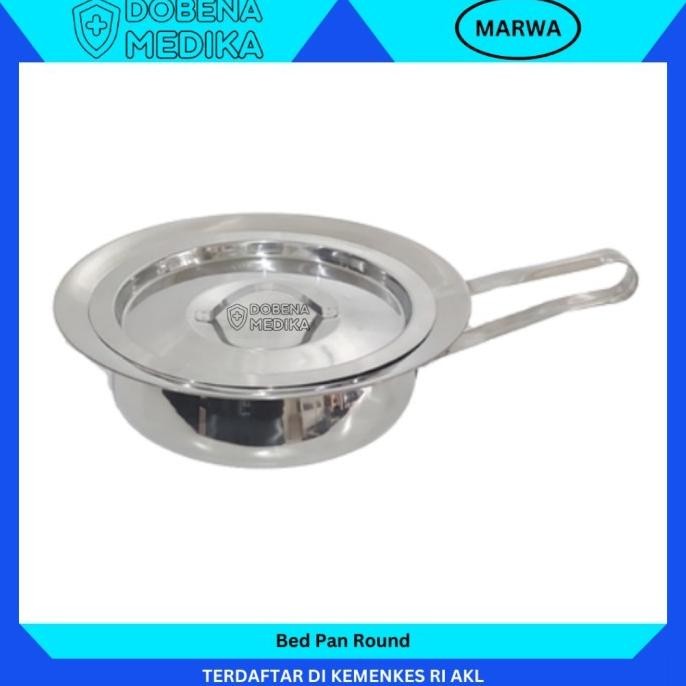 Jual Marwa Pispot Medis BAB Stainless Dengan Tutup Bulat | Shopee Indonesia