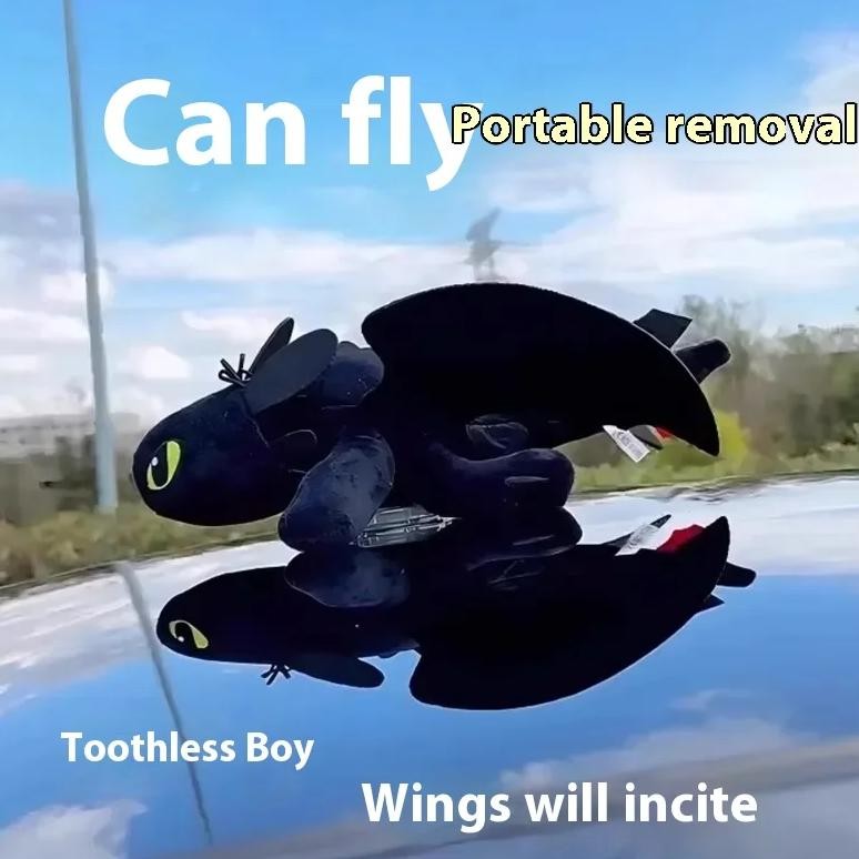 Jual How to Train Your Dragon Toothless Black Dragon Doll Motorcycle ...