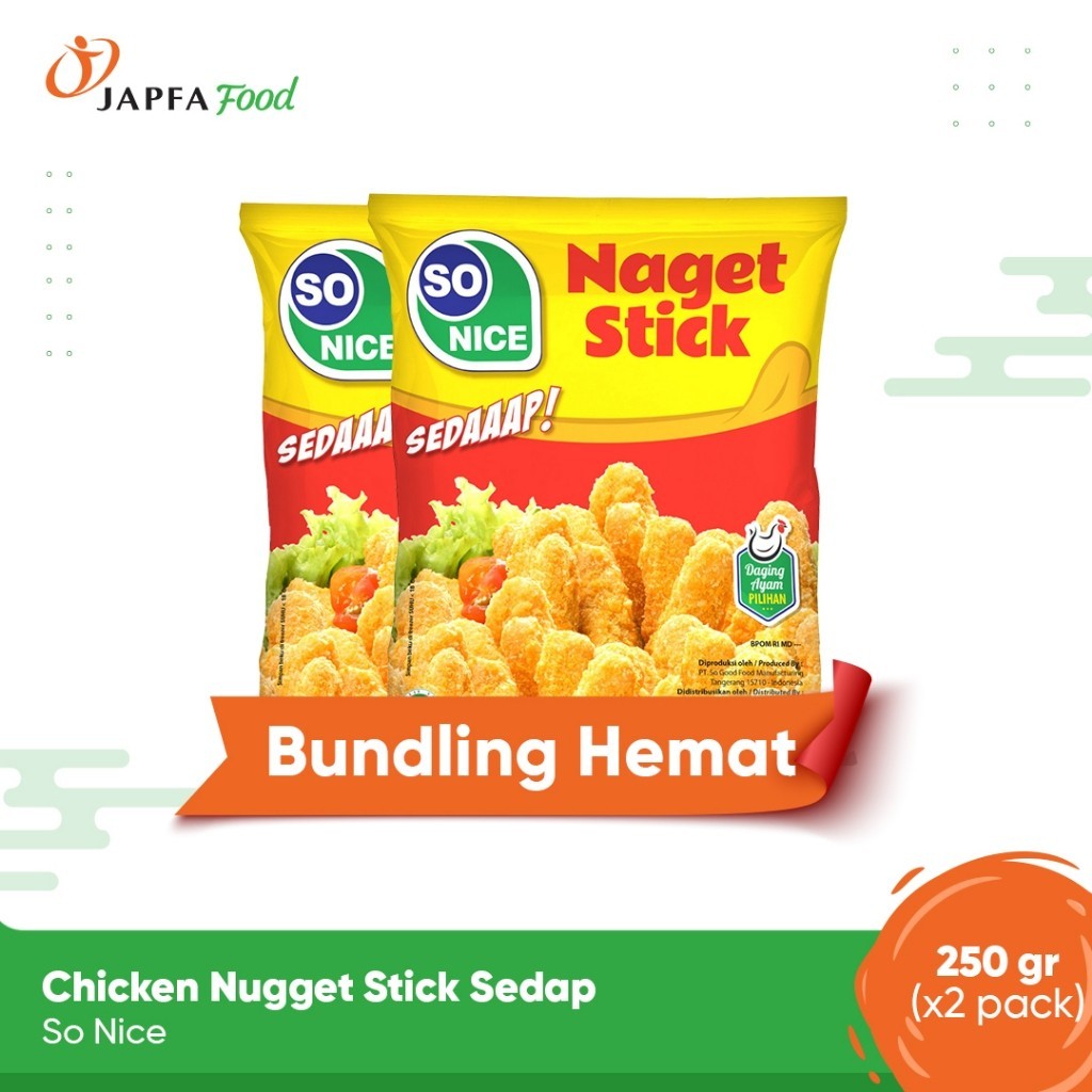 Jual So Nice Sedap Stick Nugget 250gr - Isi 2 pack | Shopee Indonesia