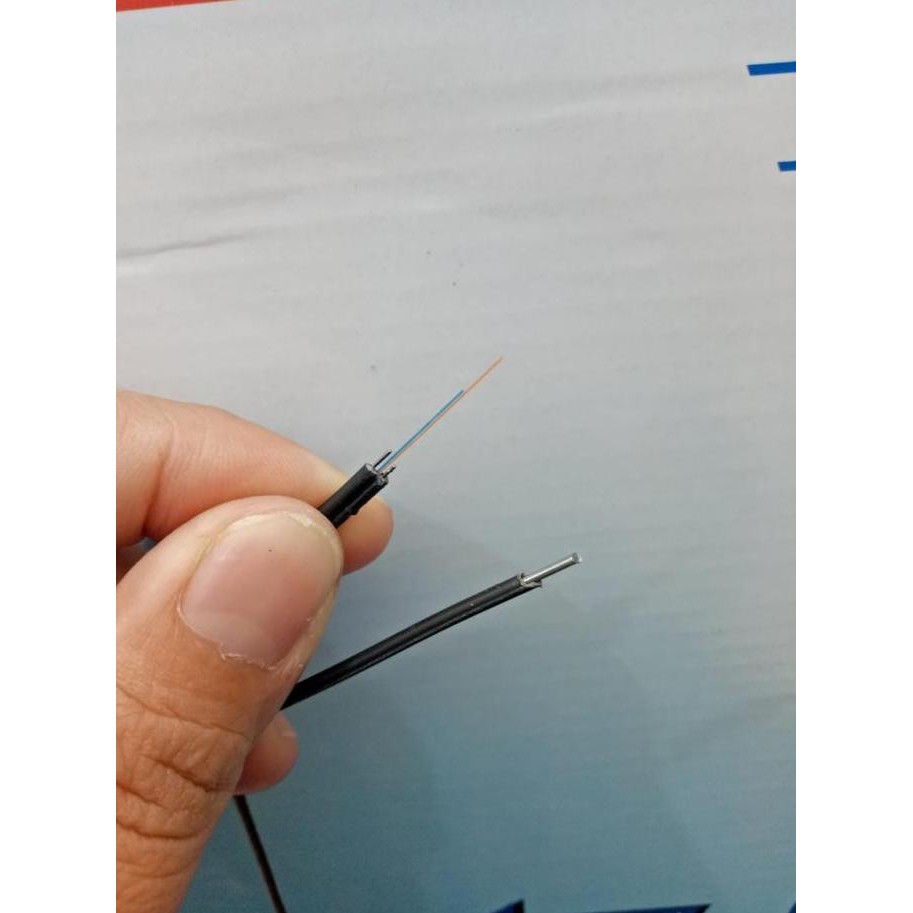 Jual Kabel Fiber Optik Fo 2 Core 3 Seling Drop Core 1000 Meter Dual ...