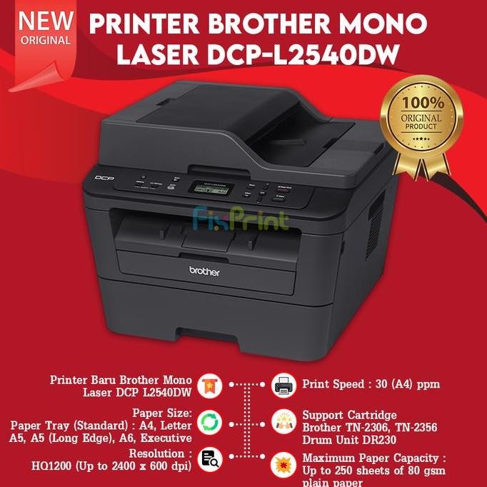 Jual Printer Brother Dcp-L2540Dw Mono Laser Print Scan Copy Duplex Docuprint Dcp L2540Dw All In ...