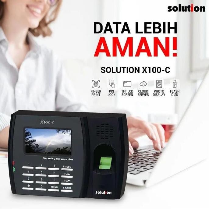 Jual Mesin Absen/Absensi/Fingerpint Solution X100C | Shopee Indonesia