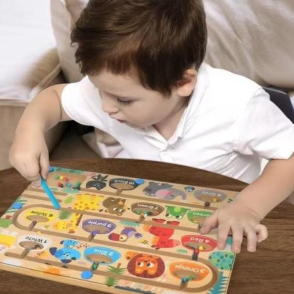 Jual Cod Mainan Edukasi Papan Magnetik Berhitung Magnetic Mazes Game ...