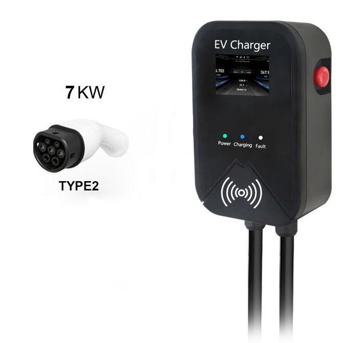 Jual Charger Mobil Listrik Portable EV LED 32A 7kW Type 2 BMW Kia Honda ...