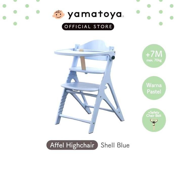Jual Terlaris Yamatoya Affel Highchair (Include Belt) - Shell Blue ...