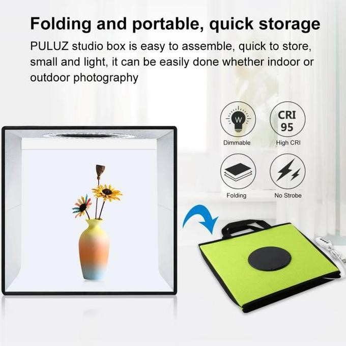 Jual Photo Studio Box Mini Box Studio Lampu Foto Produk Ringlight ...