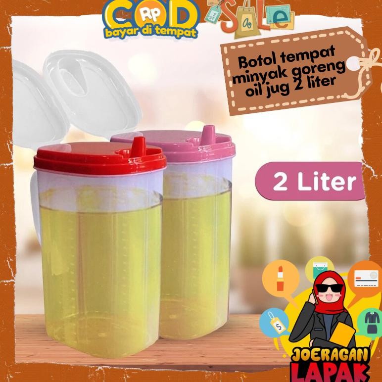 Jual Botol Minyak Goreng 2 Liter - Tempat Wadah Oil Jug Teko Plastik ...