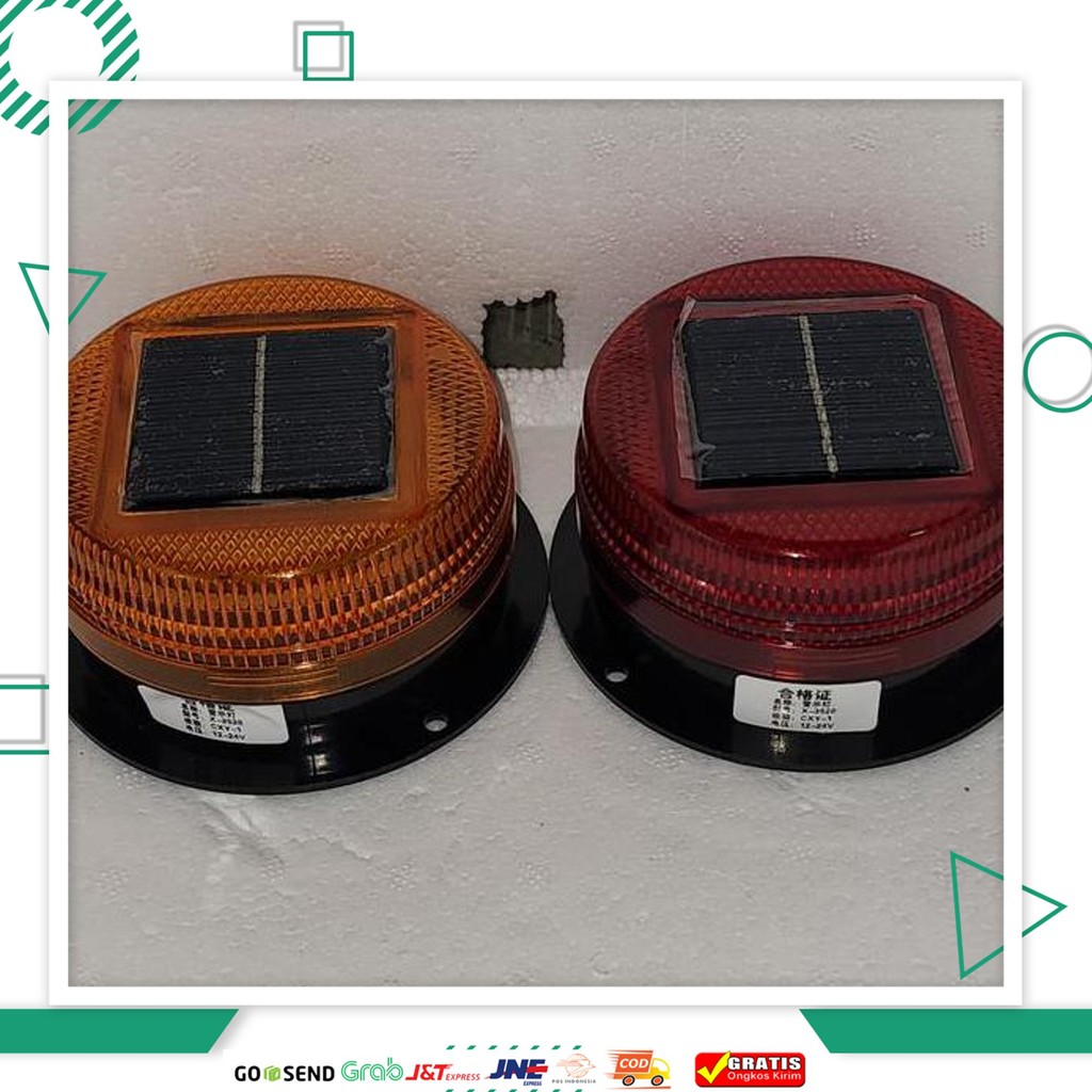 Jual Lampu Signal Solar Panels Battery | Shopee Indonesia