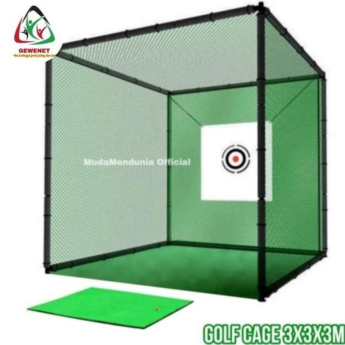Jual Jaring Golf Net Driving + Pipa Pvc Kuat 1Inch 3Mx3Mx3M | Shopee ...