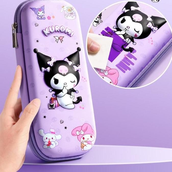 Jual CODKotak Pensil Anak Set /Kotak hadiah Alat tulis Kuromi / 9-in-1 Magnetic Diary Book Set ...