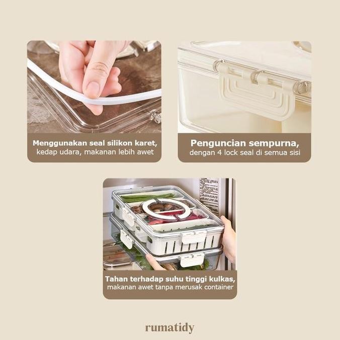 Jual LISA Food Container Kotak Penyimpanan Makanan Ringan Tempat Bumbu ...