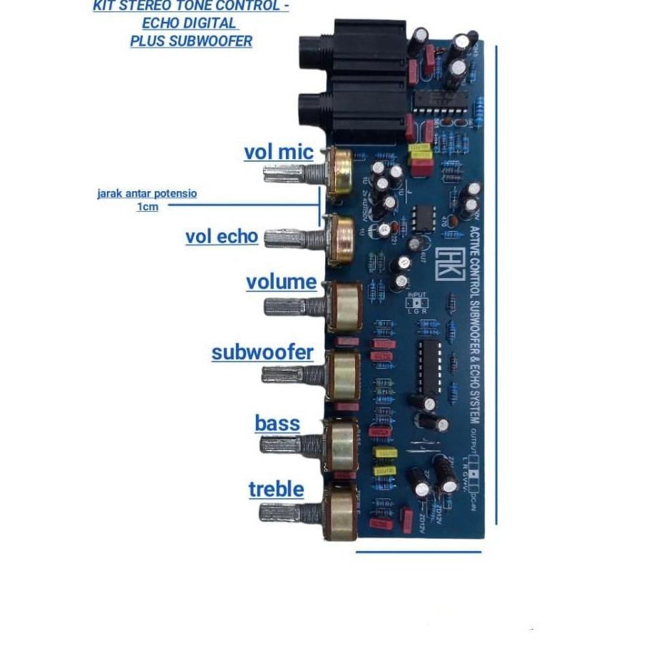 Jual JH8 KIT STEREO TONE CONTROL - ECHO DIGITAL + SUBWOOFER HYBRIS HK ...