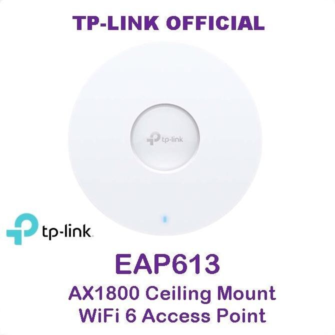 Jual Tp-Link Eap613 Ax1800 Wifi 6 Dual Band Gigabit Wireless Access Point New Stok | Shopee ...