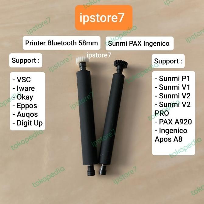 Jual Original Roller Printer 58Mm Sunmi Pax Ingenico Dll | Shopee Indonesia