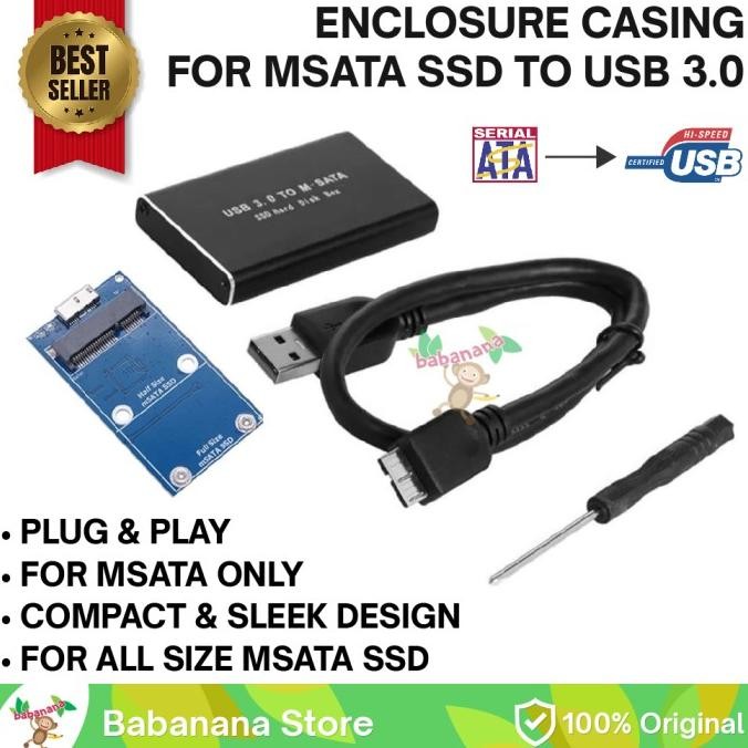 Jual MSATA SSD TO USB 3.0 ENCLOSURE M.SATA ADAPTER CONVERTER HDD PC ...