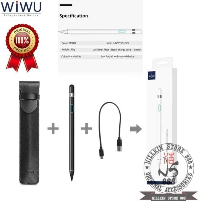 Jual Produk Baru!! WIWU ORIGINAL PICASSO ACTIVE STYLUS PEN MAGNETIC ...