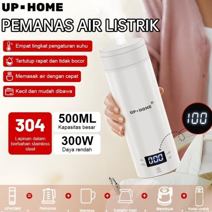 Jual Uphome Pemanas Air Listrik Electric 500Ml / Electric Thermos Led ...