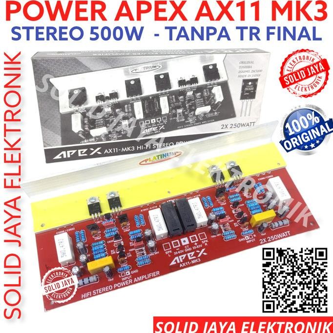 Jual Power Stereo Apex 500W Tr Toshiba Asli Hi Fi Ax11 Mk3 Platinum ...