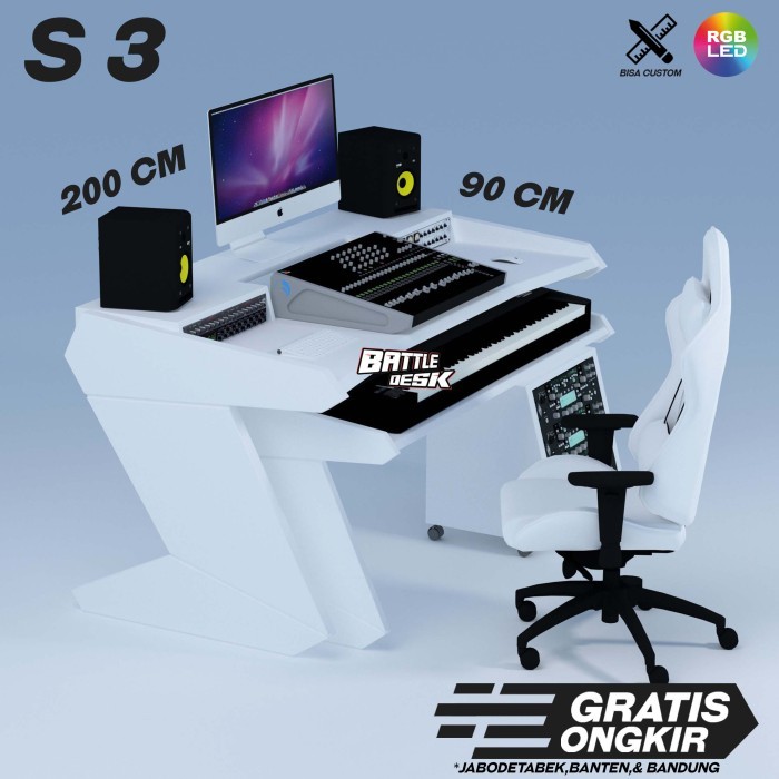 Jual BATTLEDESK S 3 - Meja Recording desk, Studio Musik, Rekaman ...