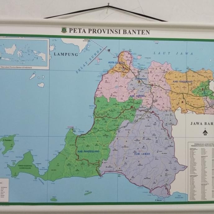 Jual peta provinsi banten peta dinding | Shopee Indonesia