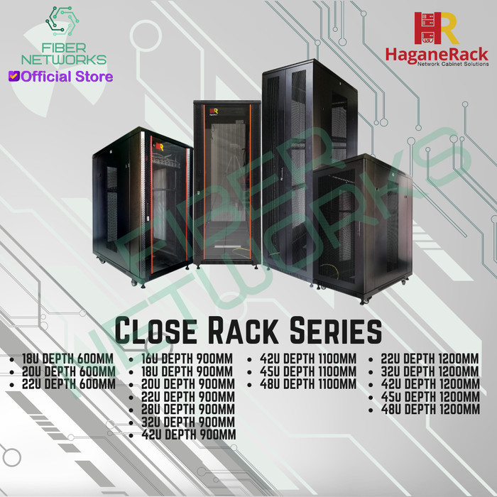 Jual Rack Server 19" 28U Depth 900Mm Tempered Glass Door Unit Baru ...