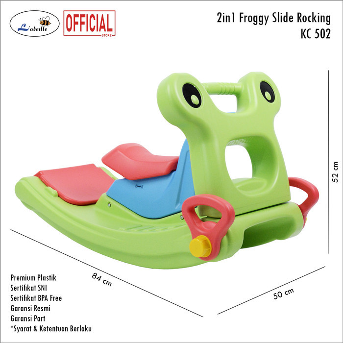 Jual Labeille KC 502 2in1 Froggy Perosotan Kuda Kudaan Jungkat Jungkit | Shopee Indonesia