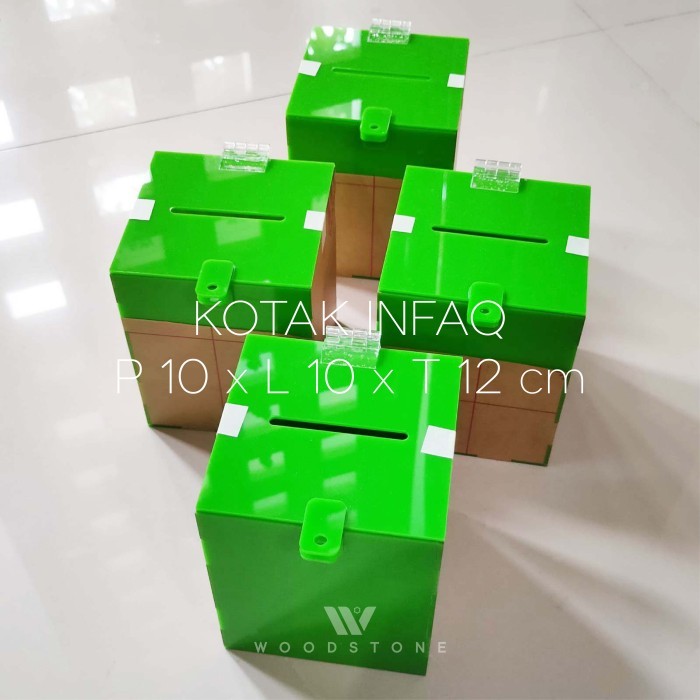 Jual Kotak Infaq Hijau Bolu Pandan Box Donasi Amal Mesjid Kotak Saran ...