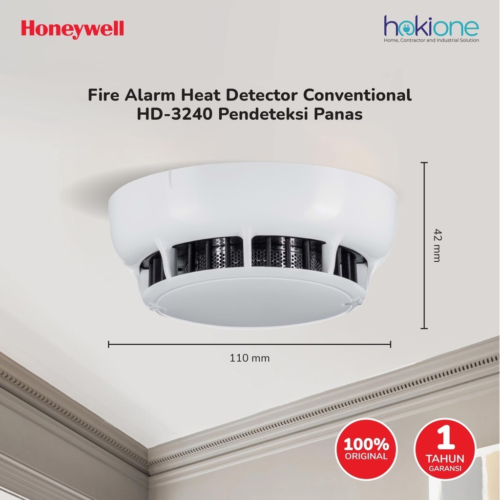 Jual System Sensor Heat Detector Conventional HD-3240 With Base ...