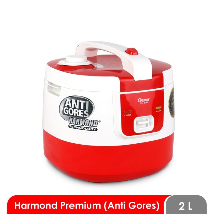 Jual Rice Cooker Cosmos CRJ 6288 2 Liter Harmond Panci Anti Gores Magic ...