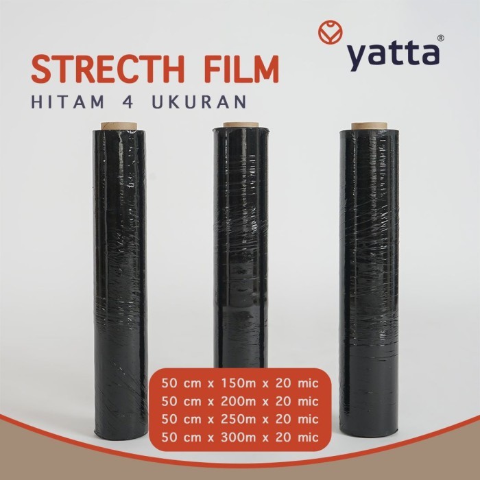 Jual Strech Film Wrapping Hitam 50 Cm X 250 M (Roll) | Shopee Indonesia