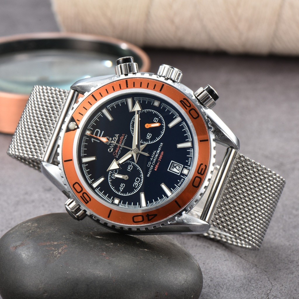 Jual 2024 Gaya Baru Pria Bisnis Harian Semua Cocok Jam Tangan Omega ...