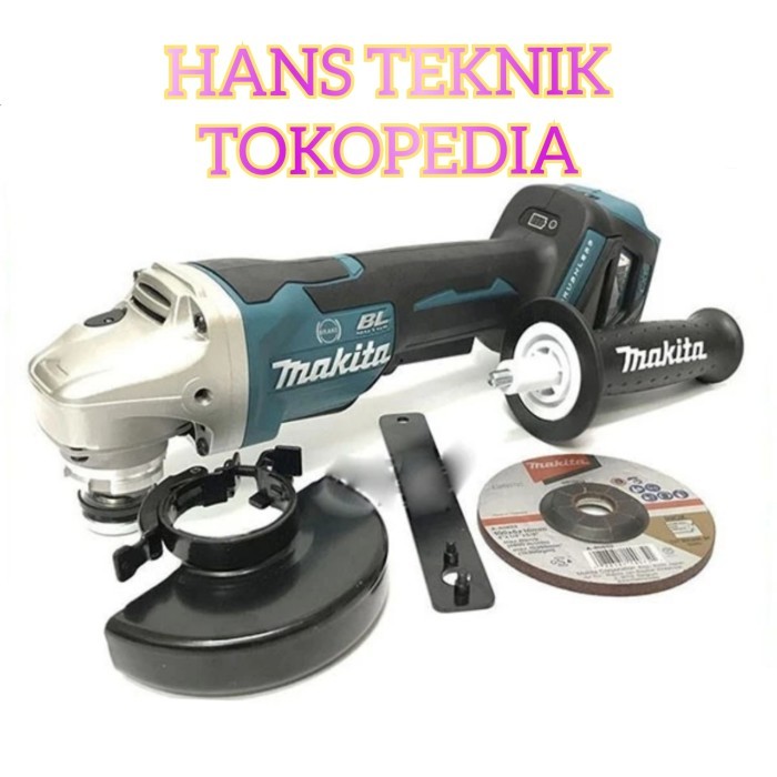 Jual PROMO Cordless Angle Grinder Makita DGA417Z + Baterai Charger ...