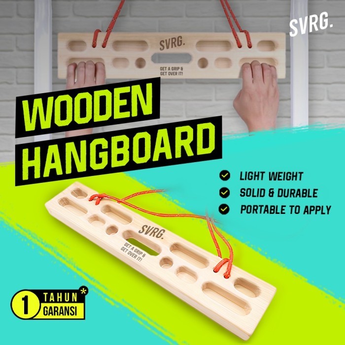 Jual Svrg. Wooden Hangboard - Finger Pull Up Board - Climbing Board ...