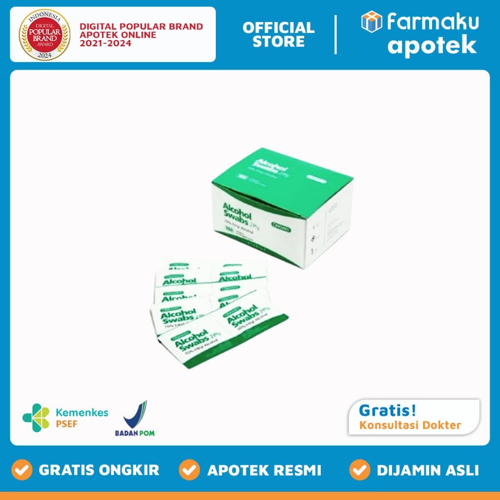 Jual Onemed Alkohol / Alcohol Swab Box 100 Sheets - TMG | Shopee Indonesia