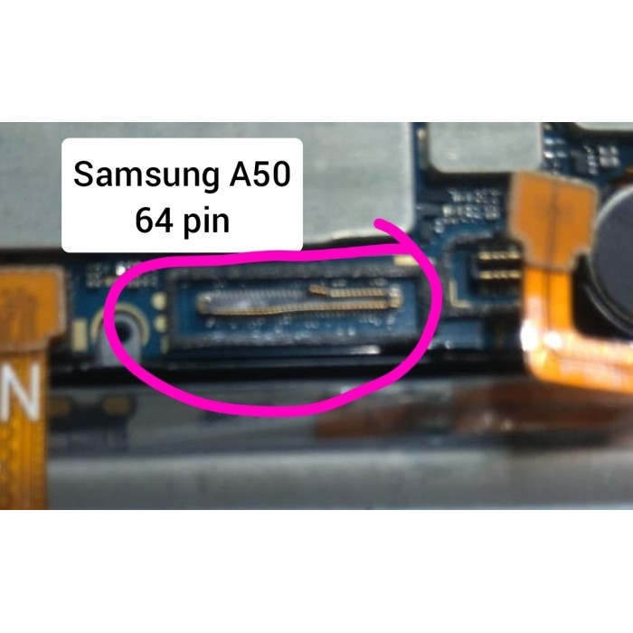 Jual Socket Konektor Samsung A50 64 Pin Original Di Mesin | Shopee ...