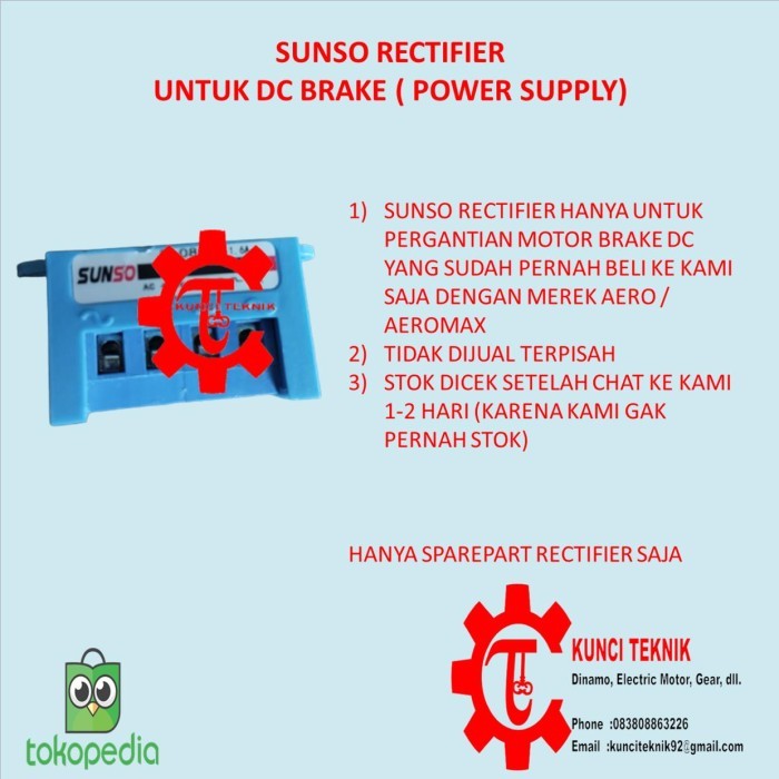 Jual Sunso Rectifier Power P-08 Amp 1.6 Supply For Aero Aeromax Dc ...