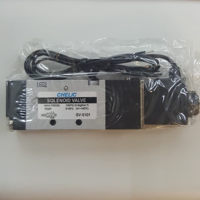 Jual Solenoid Valve Pneumatic 1/8 Inch 5/2 Way 220 Acv Chelic Sv 5101 | Shopee Indonesia