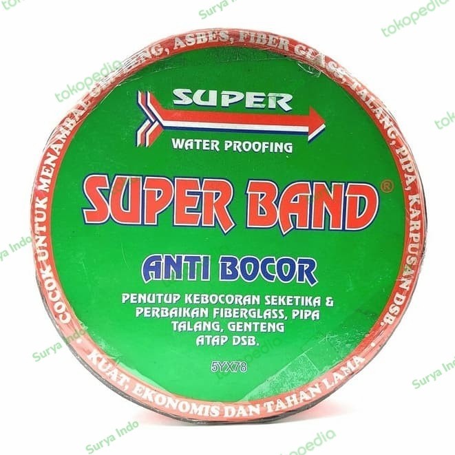 Jual SUPER BAND 10 METER / LAKBAN ANTI BOCOR / TAMBAL ASBES / LEM SENG | Shopee Indonesia