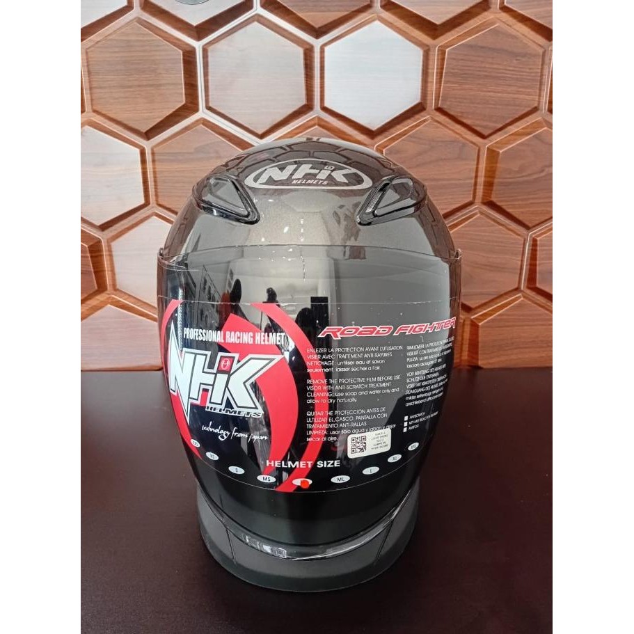 Jual HELM NHK R6 ORIGINAL Solid GUNMETAL | Shopee Indonesia