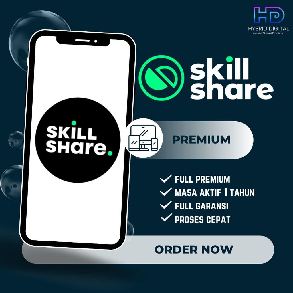 Jual Skillshare Premium 1 Tahun Bergaransi (Proses Cepat 10 Menitan) | Shopee Indonesia