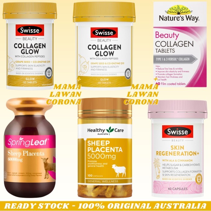 Jual Swisse Collagen Glow Collagen 60 120 Tablet Nature'S Way Natures ...
