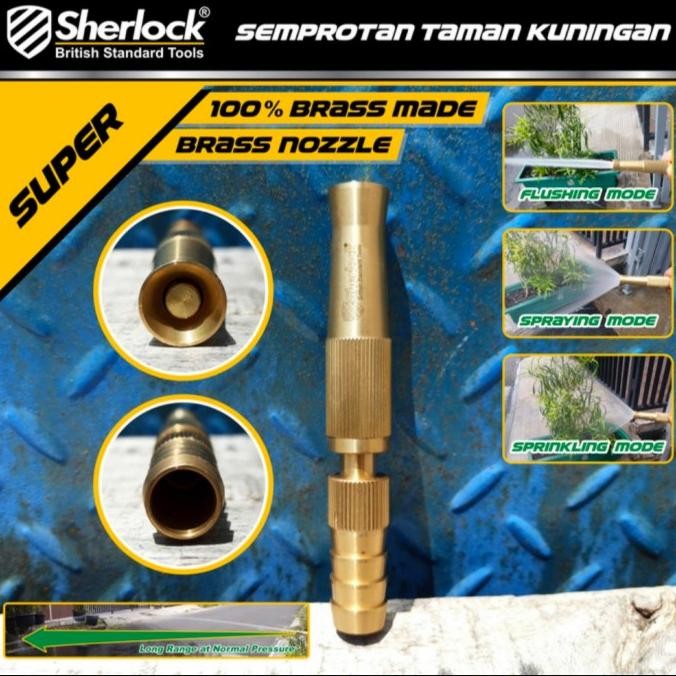 Jual Semprot Air Taman Brass 1/2" Sherlock - Semprot Air Lurus Kuningan ...