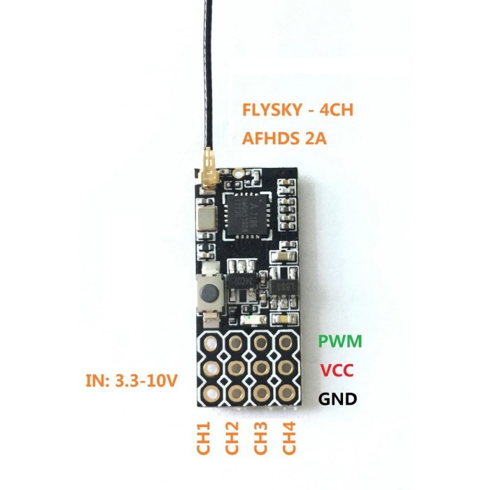 Jual Flysky Fs2A 4Ch Afhds 2A Mini Compatible Receiver Pwm Output ...