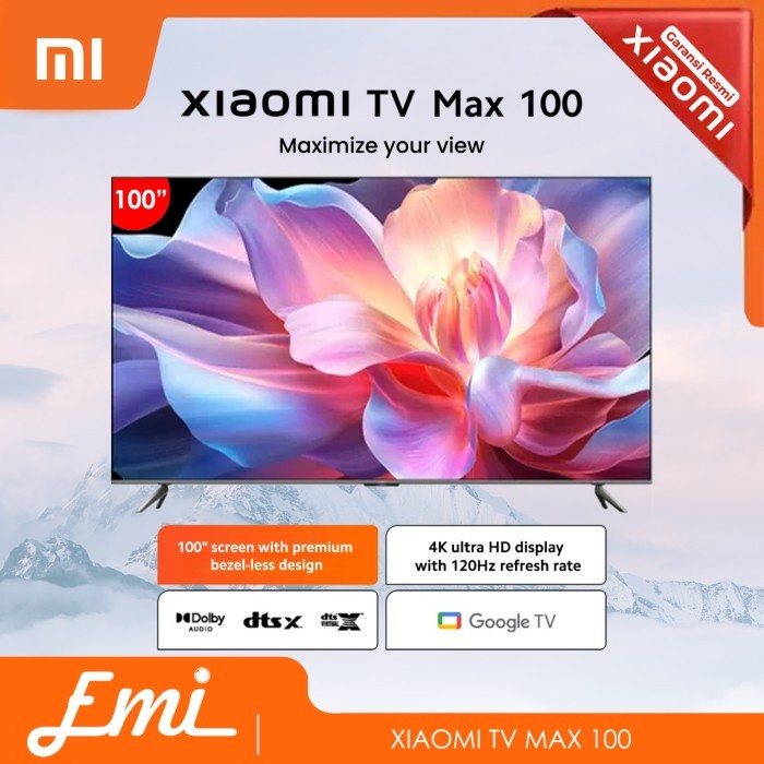Jual Mi Smart Display Max 100" 2025 QLED Google TV 100 Inch 4K UHD ...