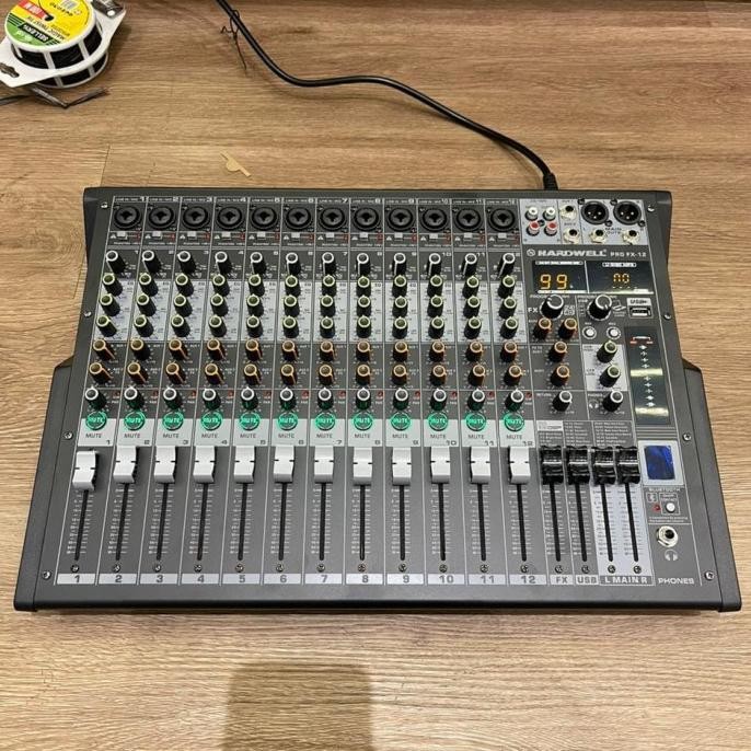 Jual MIXER AUDIO 12 CHANNEL HARDWELL PRO FX12 BLUETOOTH USB FULL MONO ...