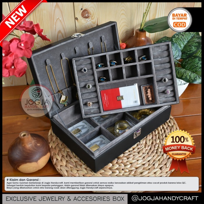 Jual Jewelry Box Kotak Tempat Perhiasan & Aksesoris Tempat Emas Antam | Shopee Indonesia