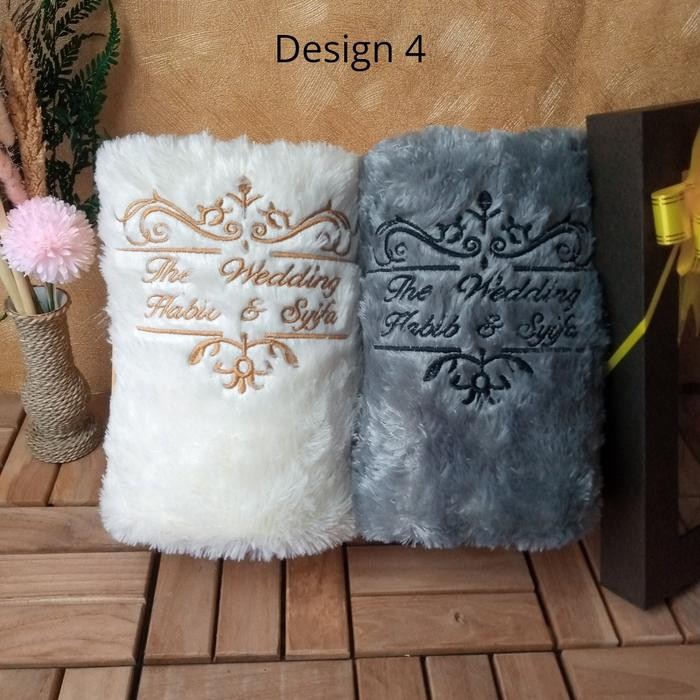 Jual Sajadah Couple Wedding Design Bordir Sajadah Busa Sajadah Bulu ...