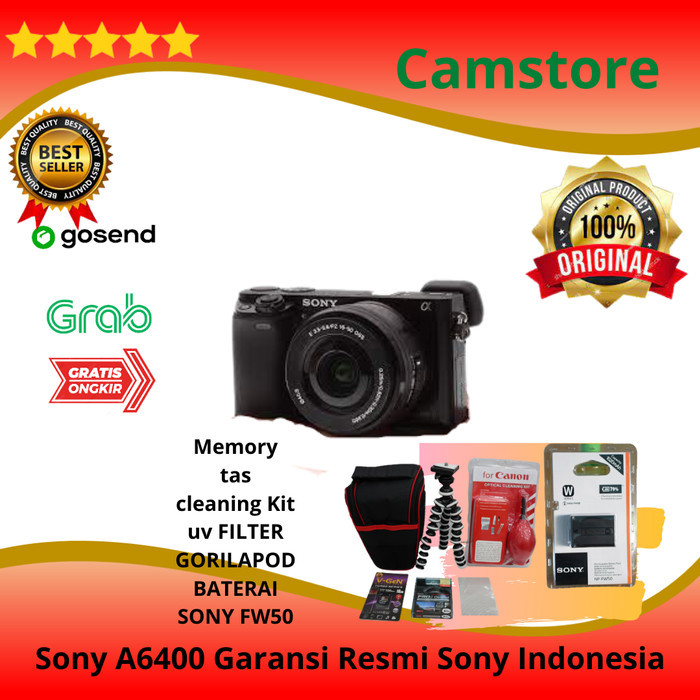 Jual Sony Alpha 6400 / Camera Alpha A6400 Kit 16-50Mm Resmi Sony/Mirrorless | Shopee Indonesia